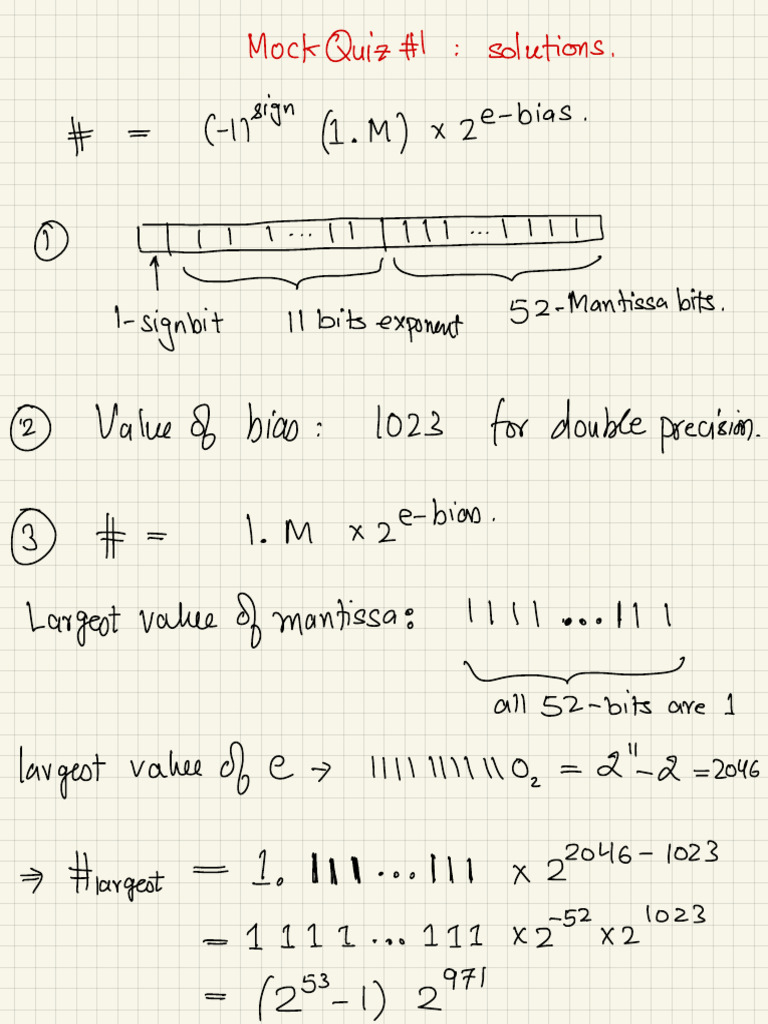 Sol. Mock Quiz 1 | PDF | Arithmetic | Theory Of Computation