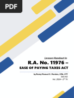 Republic Act No. 11976 (EOPT) - Infographics - SGV | PDF | Value Added ...