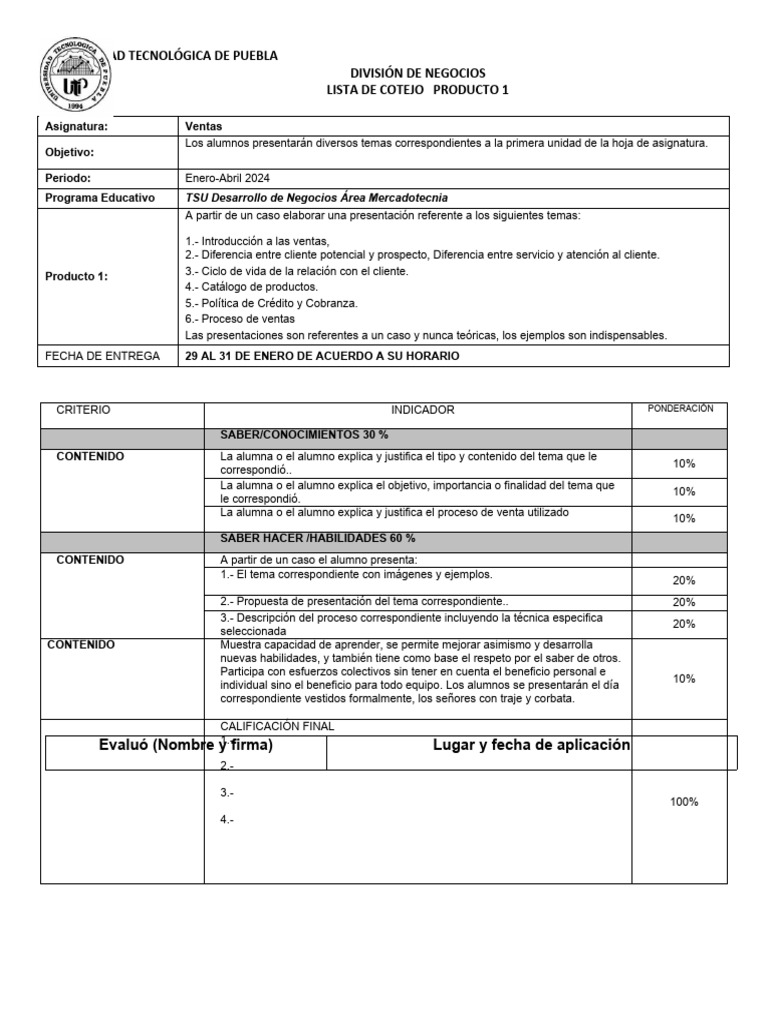 Presentación de Ventas TSU 2024 | PDF | Producto (Negocio) | Marketing
