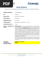 Ficha Técnica de Massada Max 32 CE | PDF | Pesticida | Agua