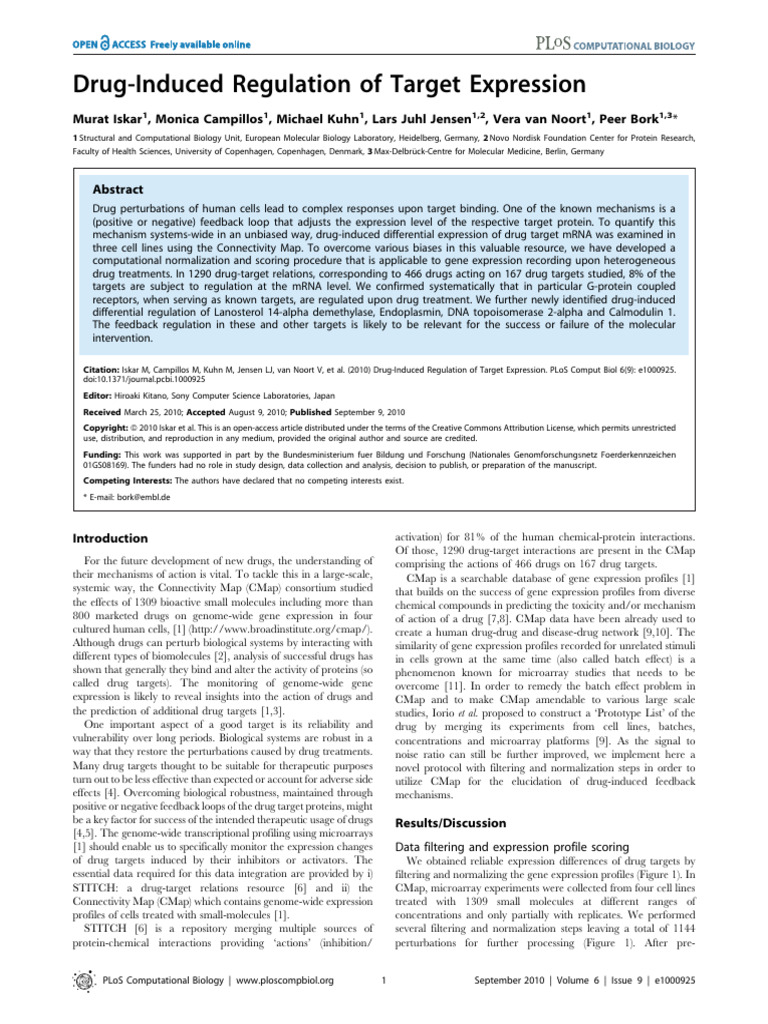 Iskar Et Al 2010 Pdf Gene Expression Dna Microarray