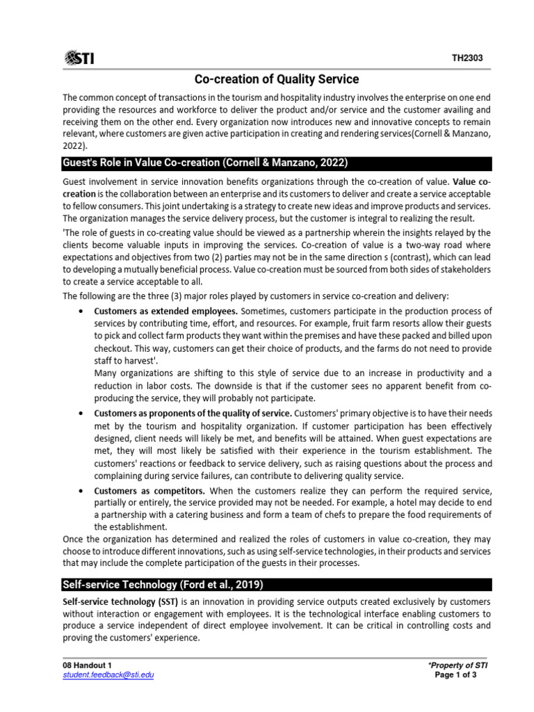 Quality 08 Handout 1 | PDF | Business Quality 08 Handout 1 | PDF | Business