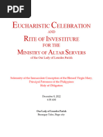 Usher Training Manual | PDF | Eucharist | Liturgy