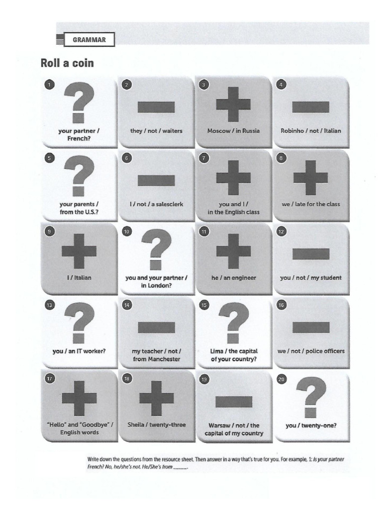 A1 U1 D1 Roll A Coin | PDF