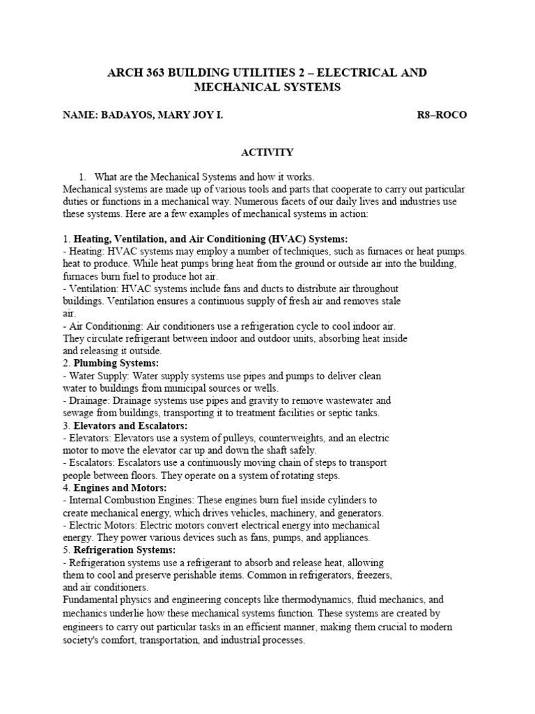 Badayos - Activity 8 | PDF | Engines | Pump