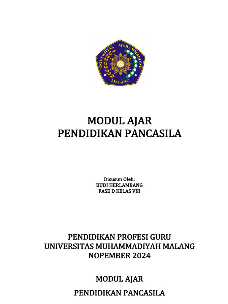 Modul Ajar Herlambang PJBL | PDF | Karier & Perkembangan | Ilmu Sosial