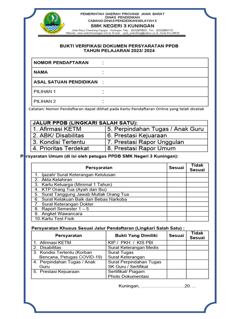 Fix - Ok FORMULIR PENDAFTARAN Siswa | PDF Fix - Ok FORMULIR PENDAFTARAN Siswa | PDF