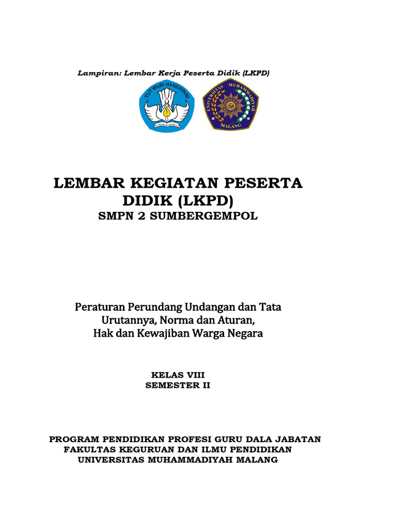 Lampiran LKPD | PDF
