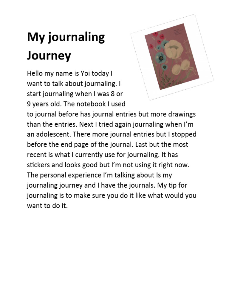 My Journaling Journey | PDF