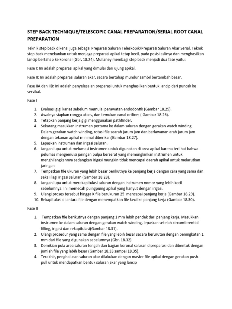 Step Back Technique | PDF