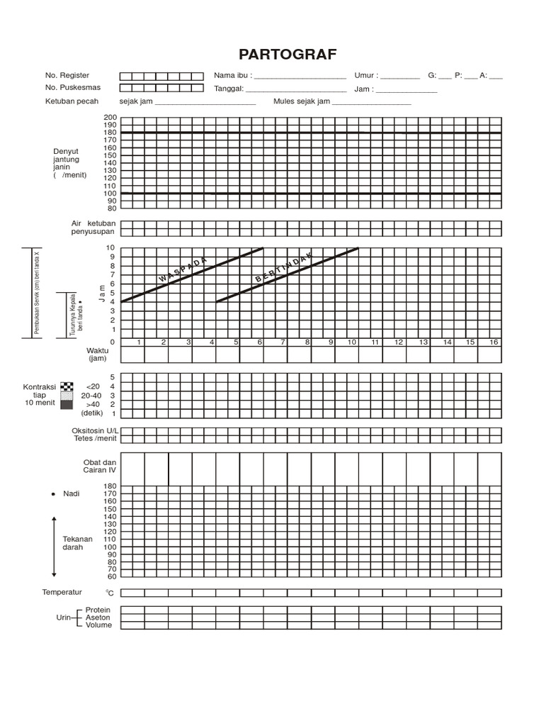 Lembar Partograf-1 | PDF