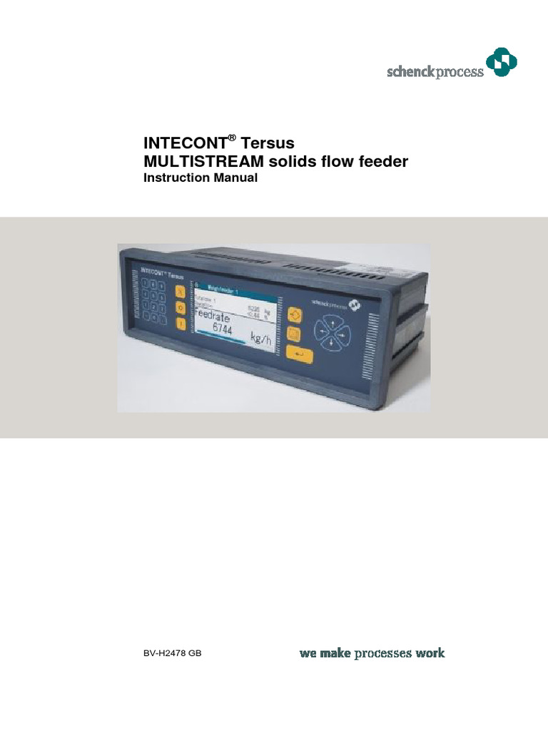Solid Flow Feeder - Intecont Tersus | PDF
