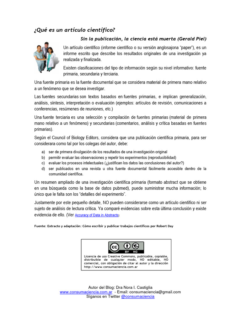 que es un articulo | PDF | Science