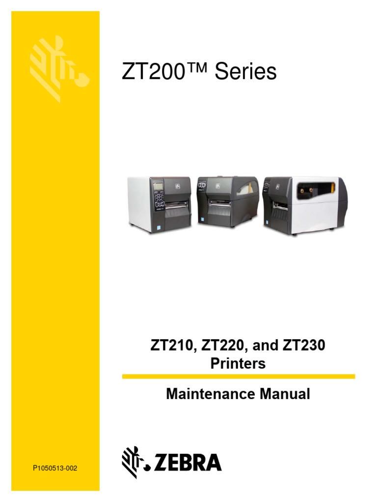 Zt200 Maintenance Manual Global en Us | PDF | Printer (Computing) | Computer Network