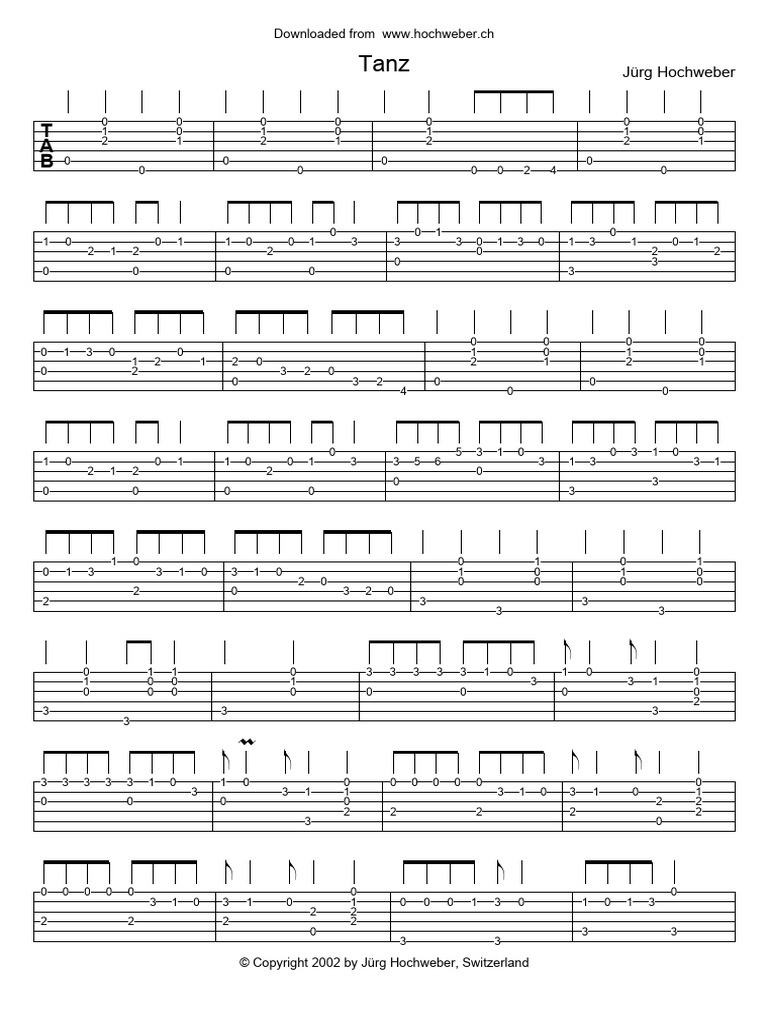 Danza Tablatura | PDF
