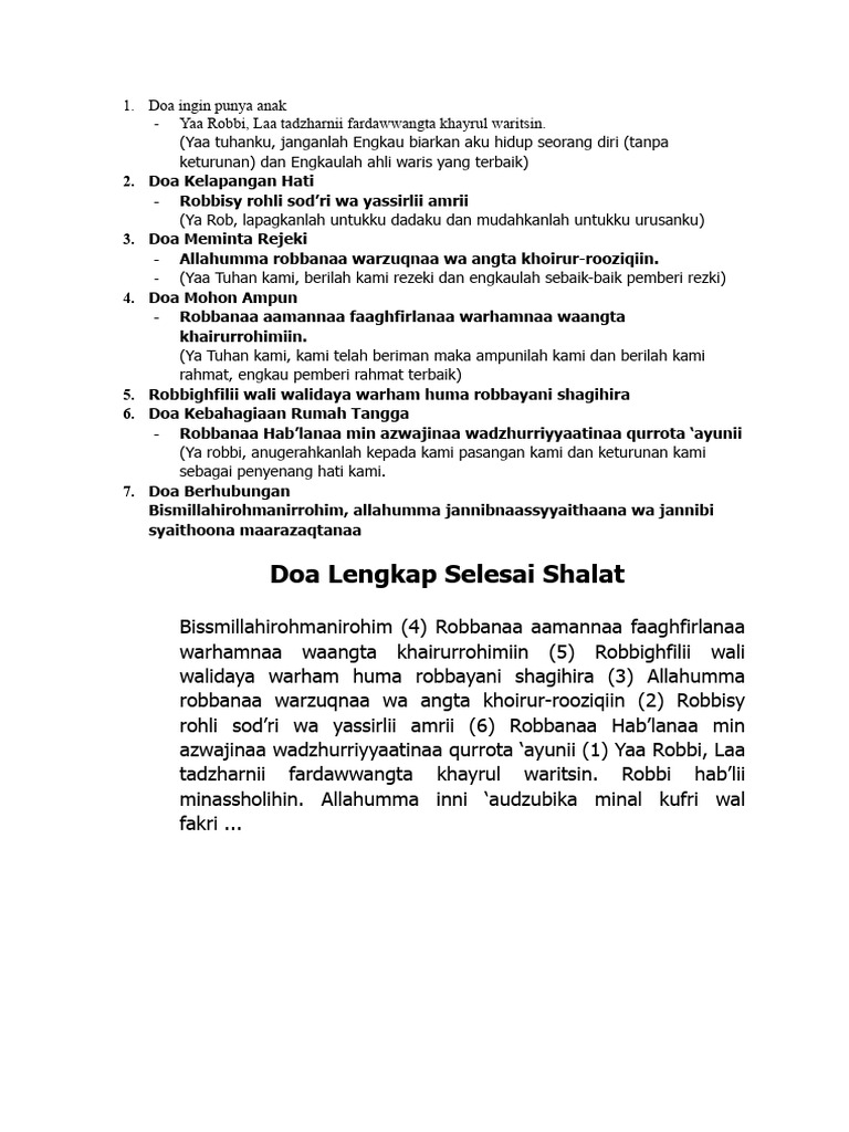 Kumpulan Doa | PDF | Agama & Spiritualitas