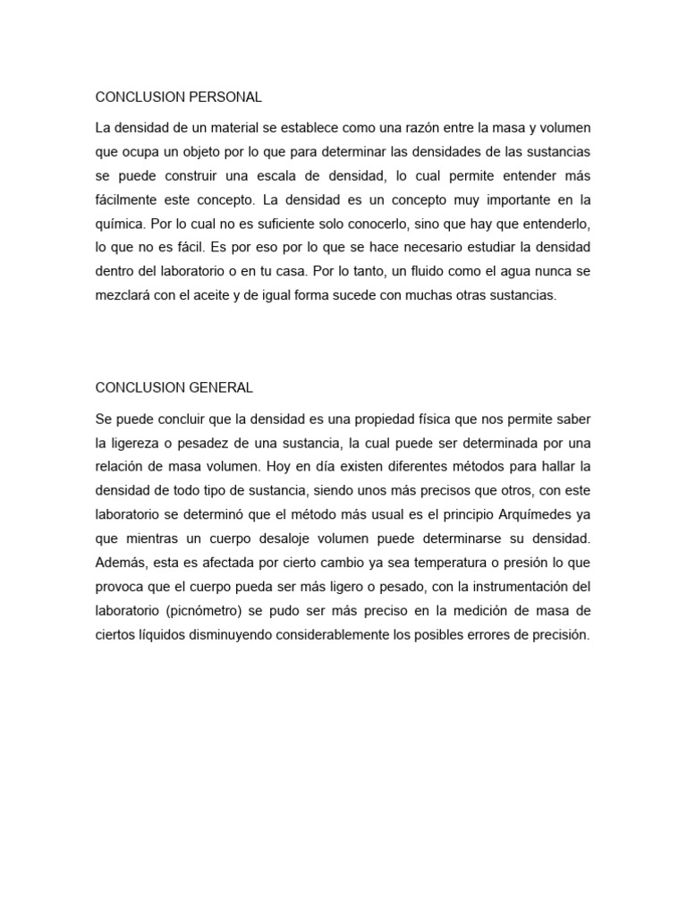 Conclusion Personal | PDF