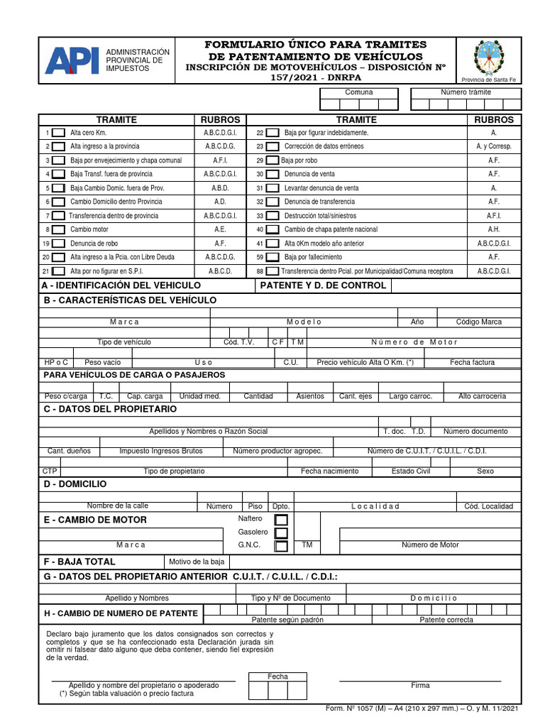 Formulario 1057 (M) Interactivo | PDF