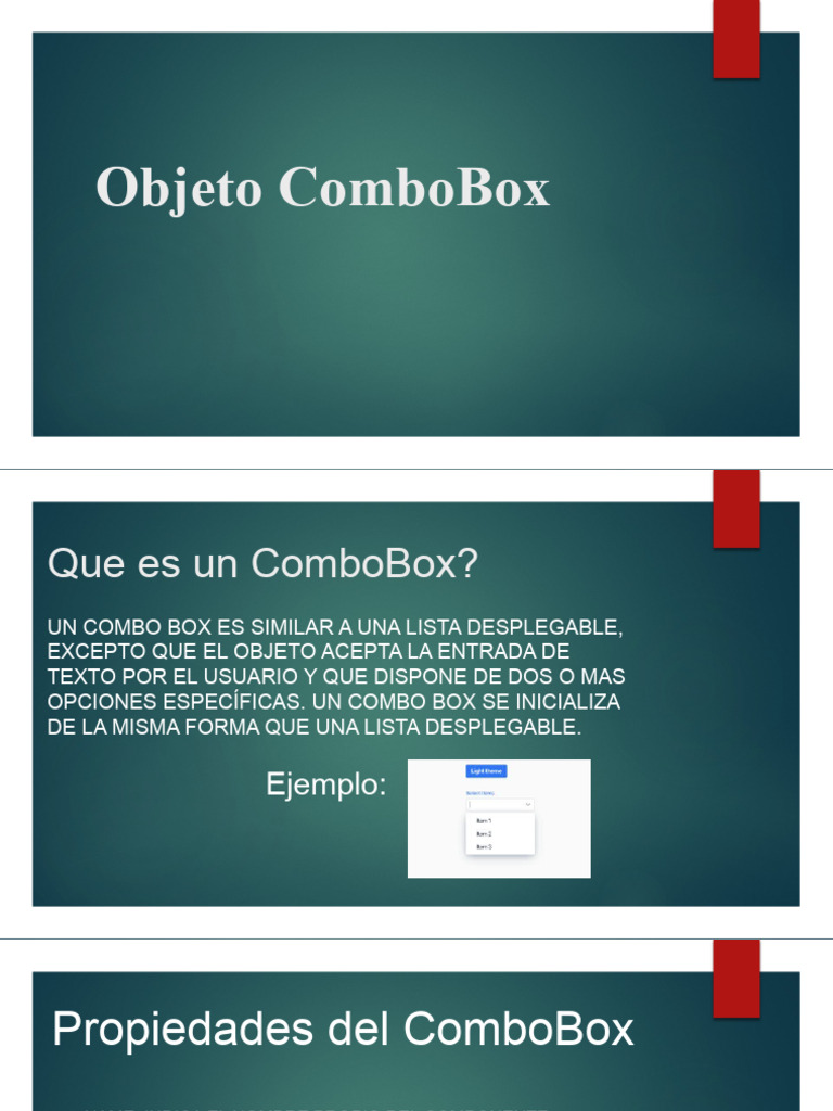 Objeto ComboBox | PDF