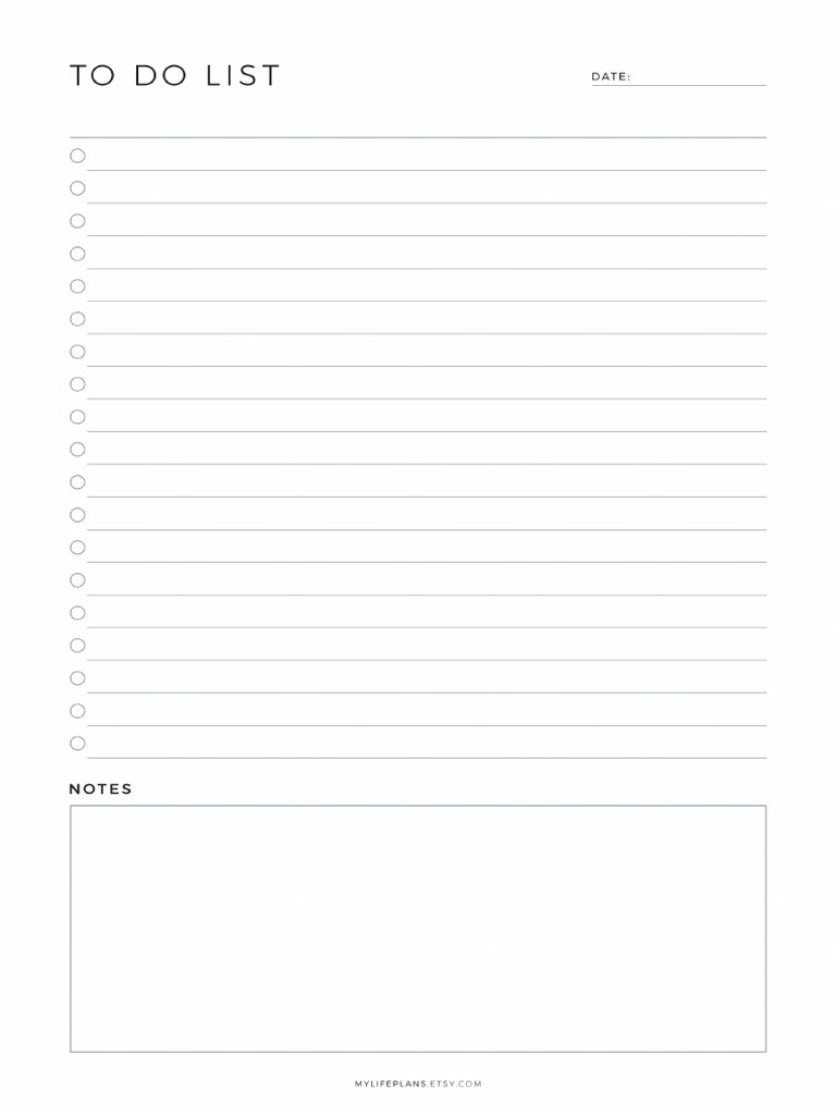 Fillable To Do List | PDF