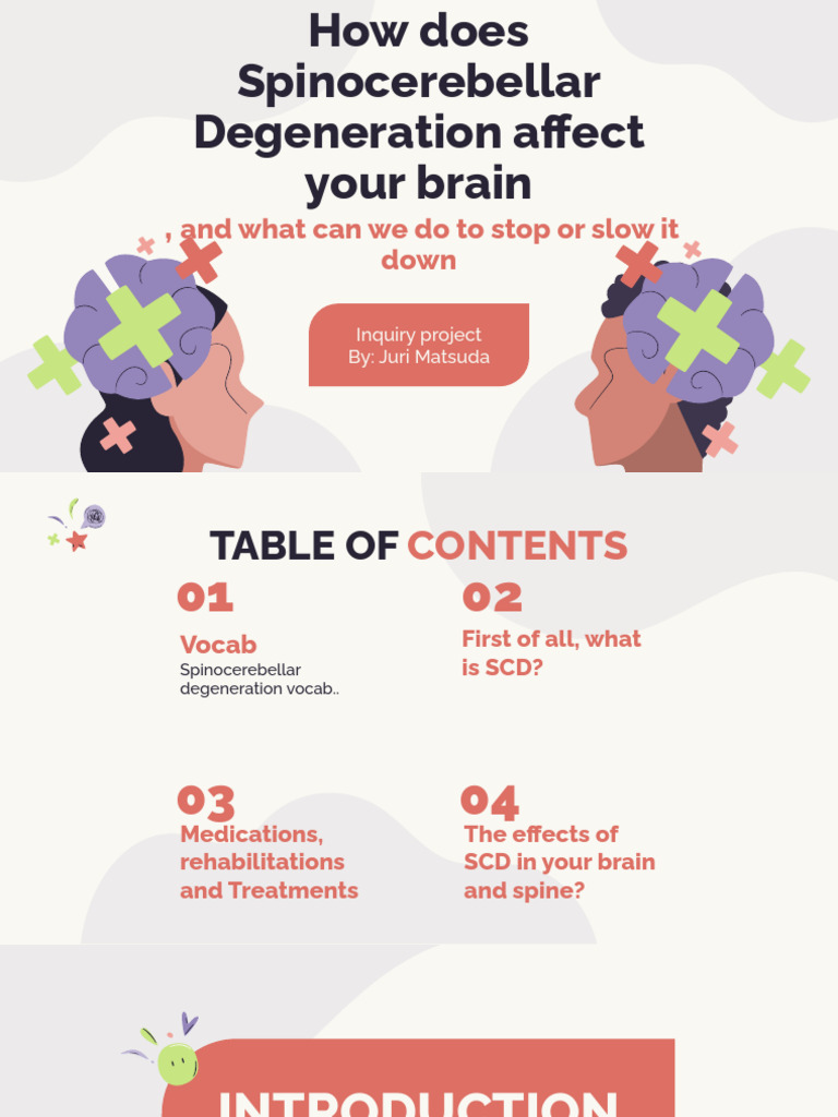 Spinocerebellar Degeneration | PDF | Spinal Cord | Brain