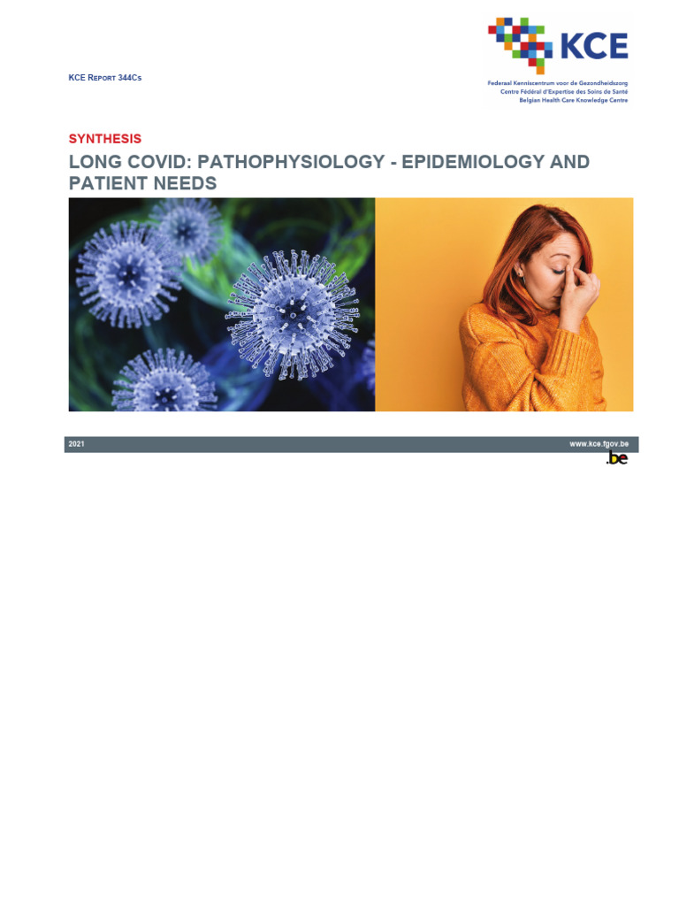 KCE 344C Long Covid Short Report | PDF | Health Care | Diseases And Disorders