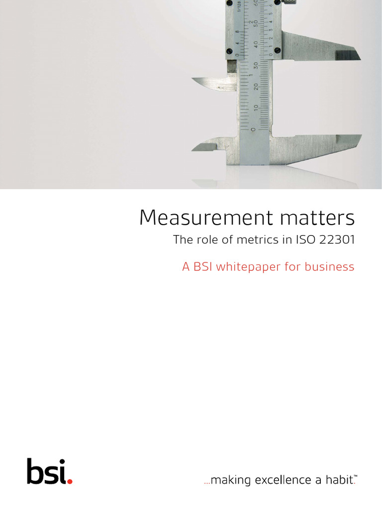 BCM Metrics-Whitepaper | PDF | Performance Indicator | Audit
