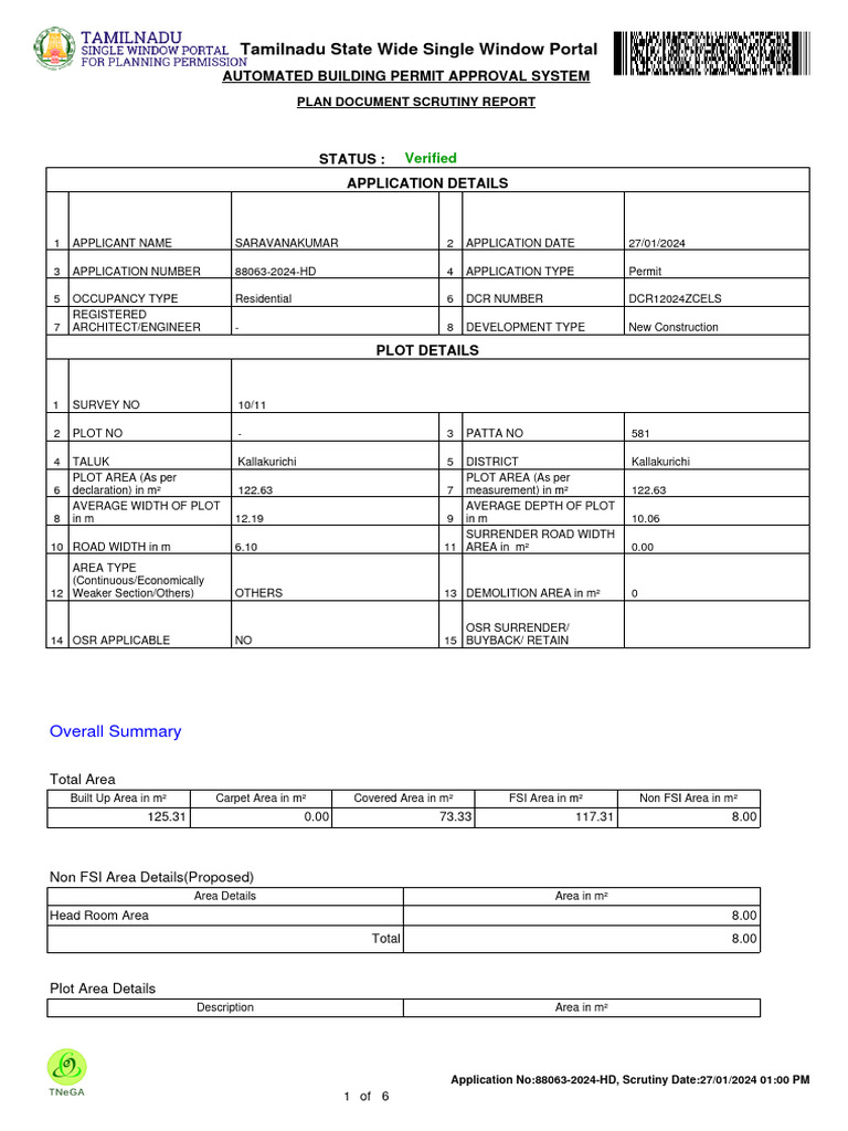 Single Window Portal Output Sample | Download Free PDF | Stairs ...