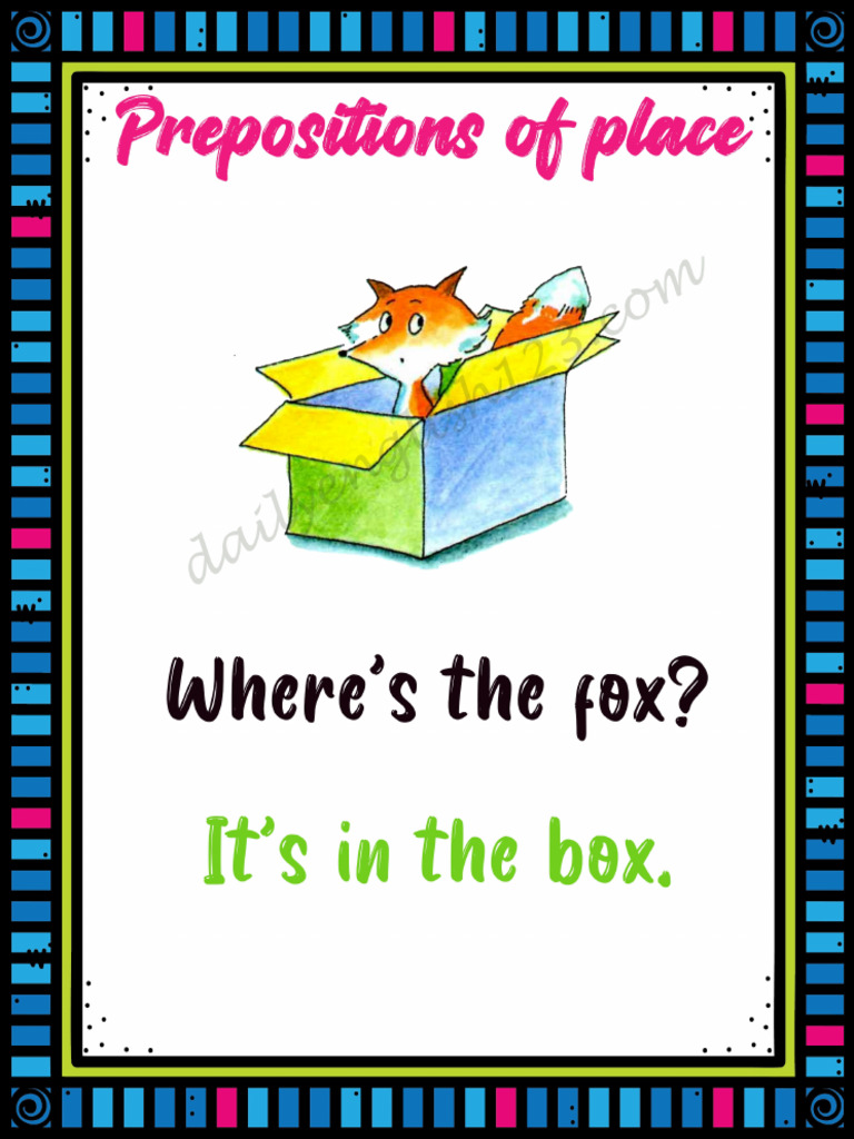 Prepositions of Place 1 | PDF