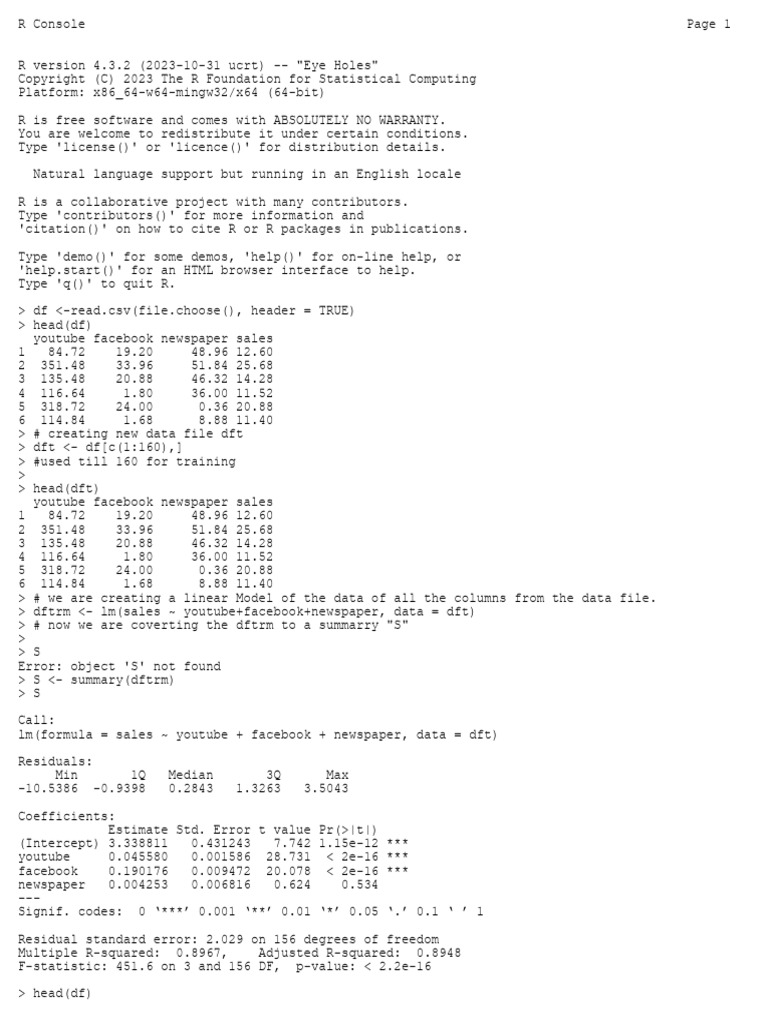 Predicting Marketing Final Codes - Adds | PDF