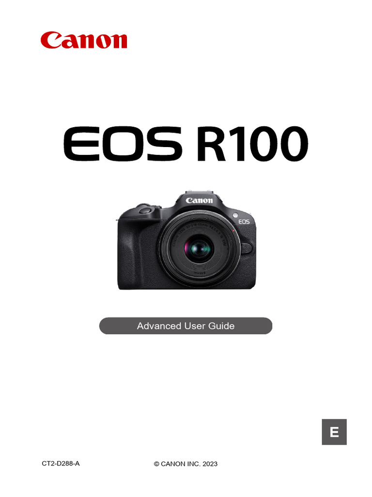Canon EOS R100 Manual | PDF