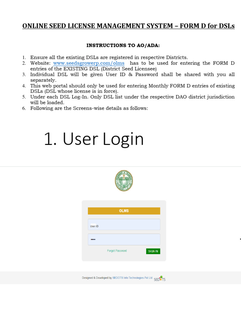 DSL Form D Presentation | PDF