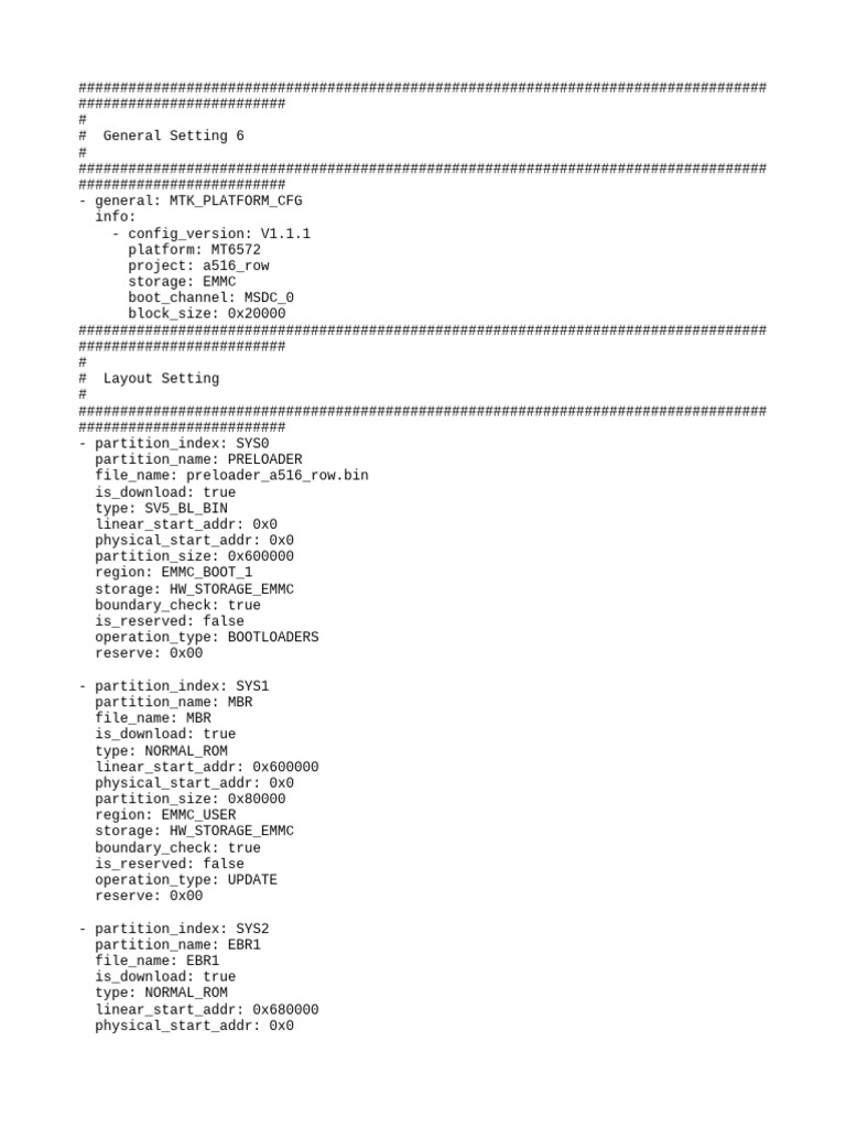 MT6572 Android Scatter | PDF