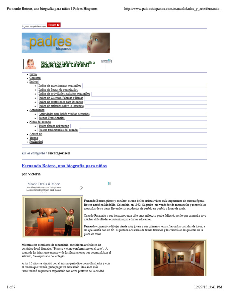 Fernando Botero Una Biografia | PDF