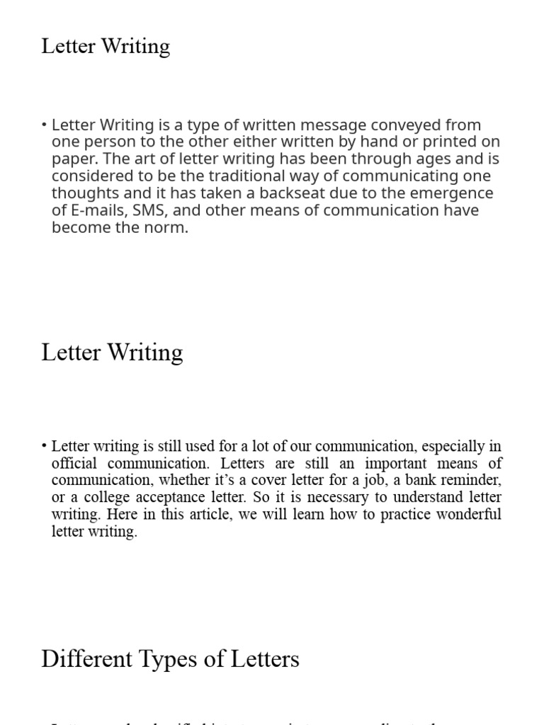 Types of Letter Formal Informal | PDF