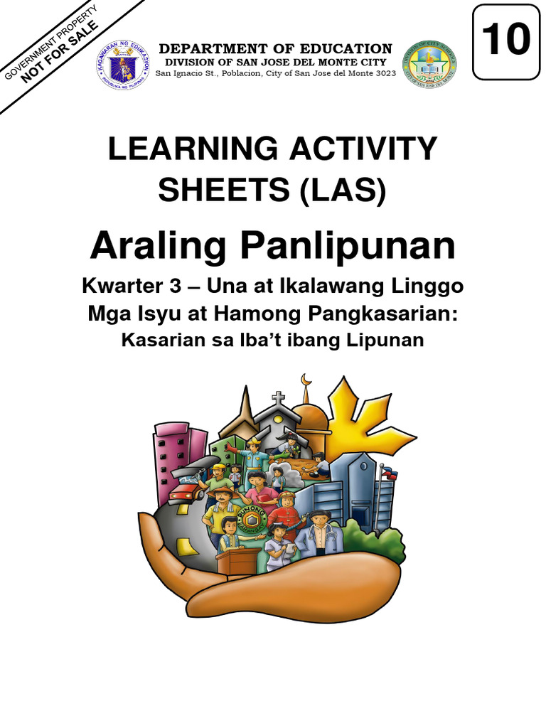 Learning Activity Sheets (Las) : Araling Panlipunan | PDF