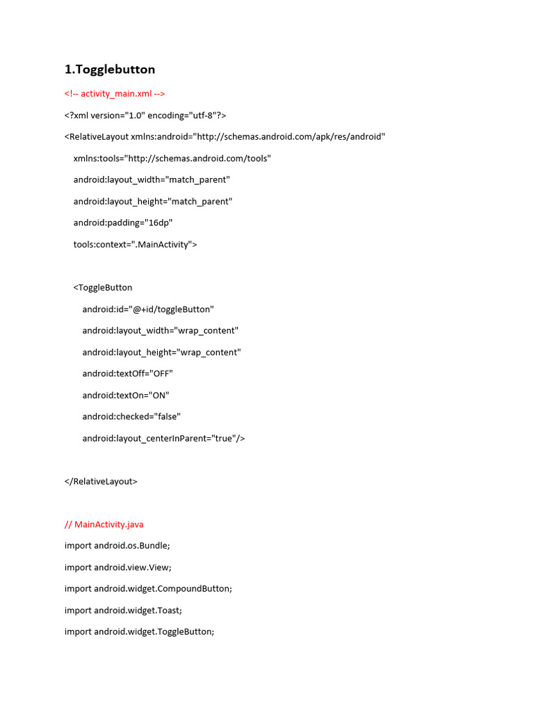 Unit3 Imp Programs | PDF | Android (Operating System) | Software Development
