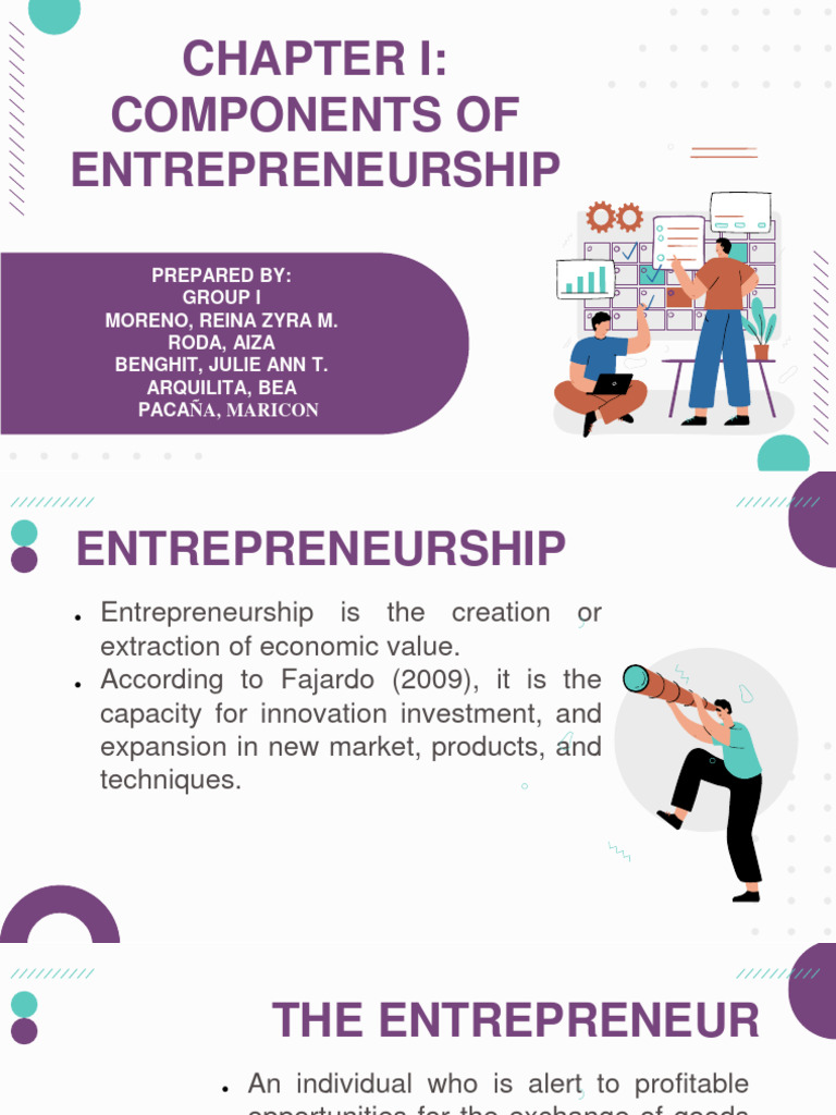 Components of Entrepreneurship Explained | PDF | Entrepreneurship ...