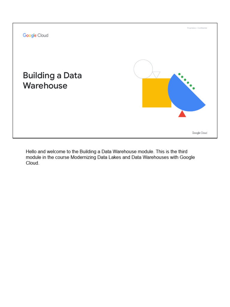 OD M3 Building a Data Warehouse | PDF