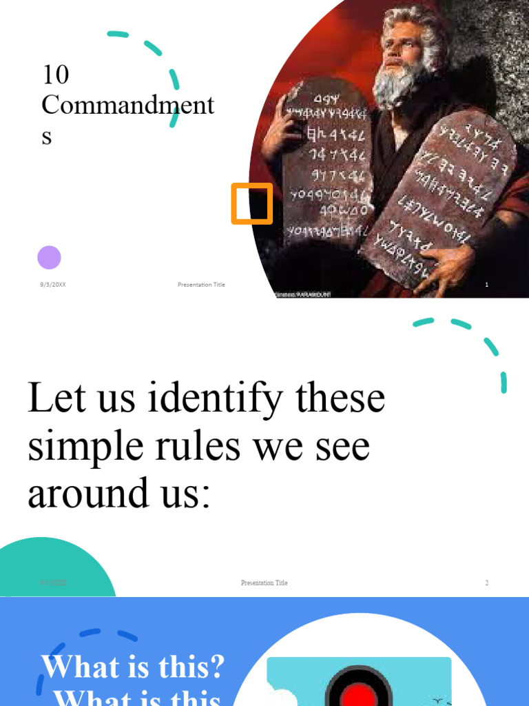 10 Commandments 112211 | PDF | Ten Commandments | Moses