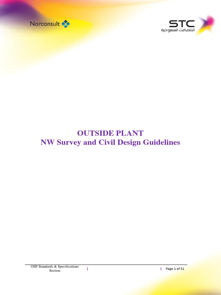 OSP Survey & Design Guidelines | PDF | Fiber To The X | Surveying