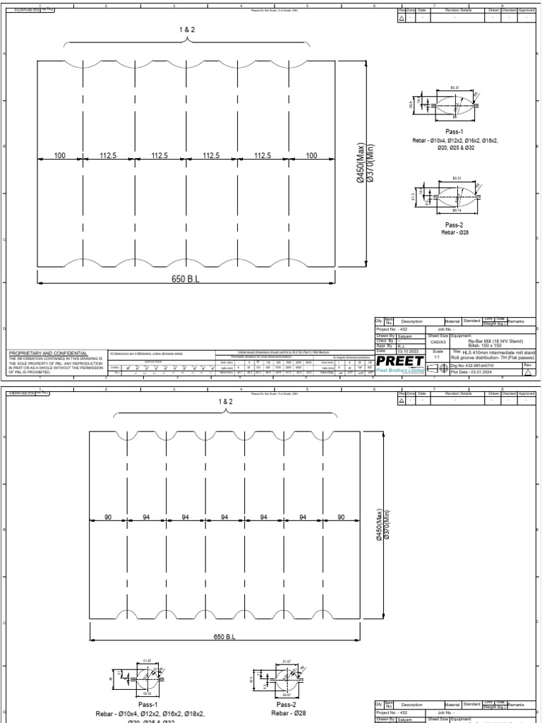 Roll Groove Distribution 3-01-2024 | PDF | Building Engineering | Crafts