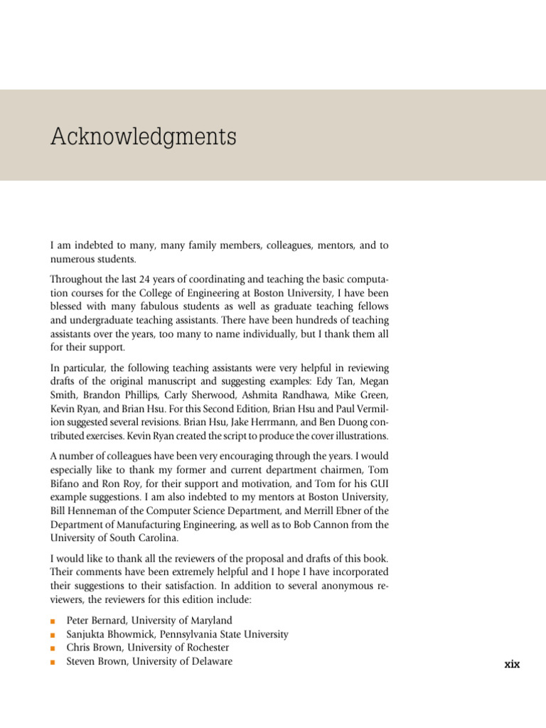 Acknowledgments 2012 Matlab | PDF | Social Science
