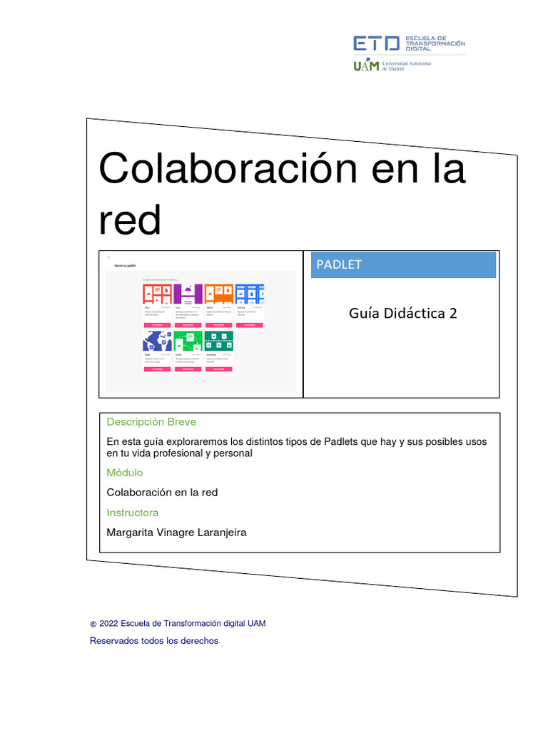 Tipos de Padlets y Usos | PDF