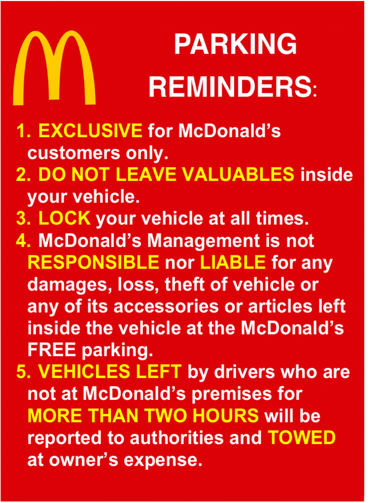 Parking Reminders | PDF