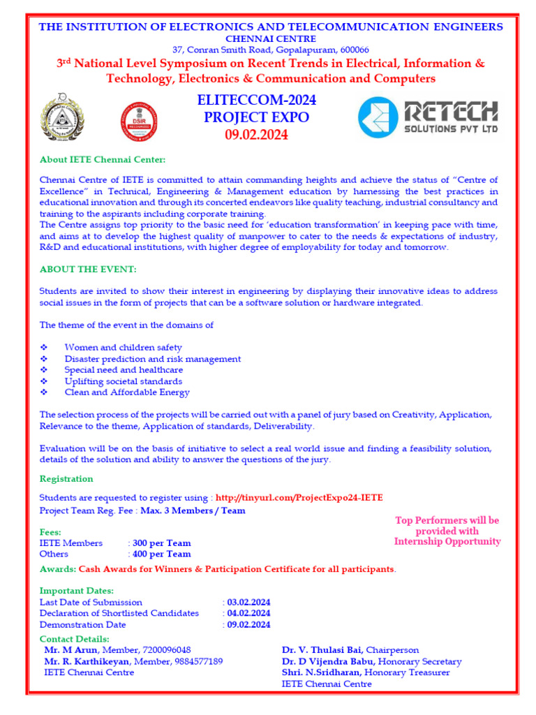 Iete Project Expo 2024-1 | PDF