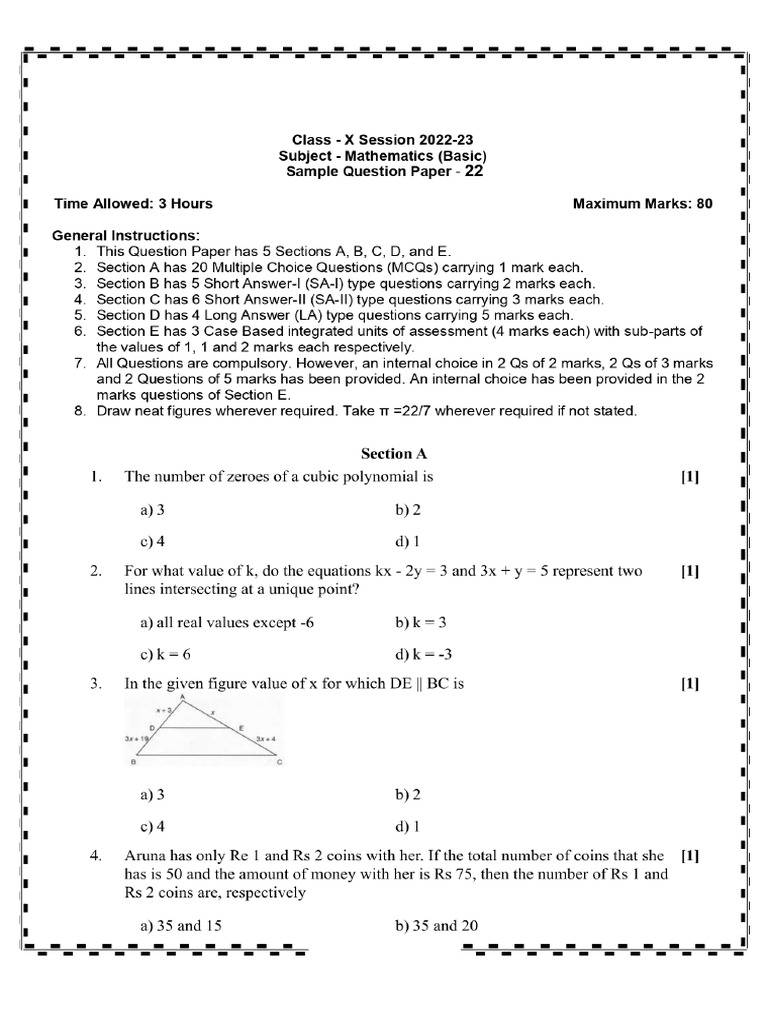Practice QP & Answer Key | PDF
