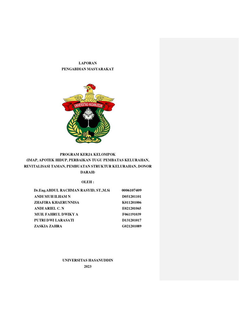 Laporan Posko 12 Bismillah Acc | PDF