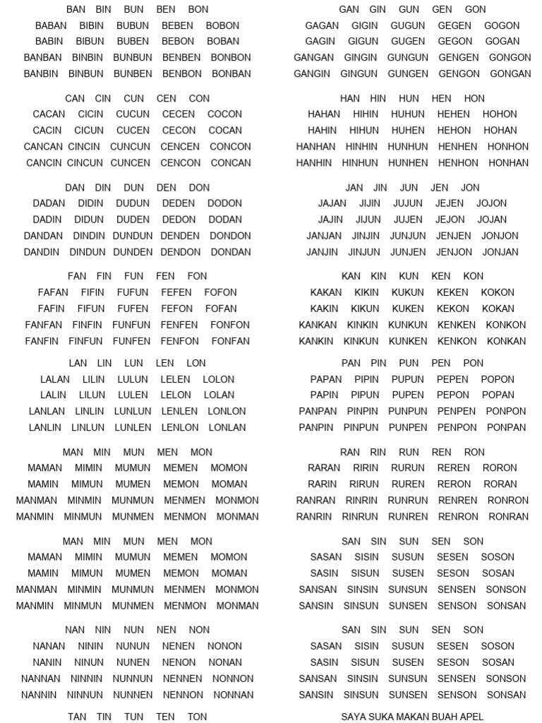 Belajar Membaca | PDF