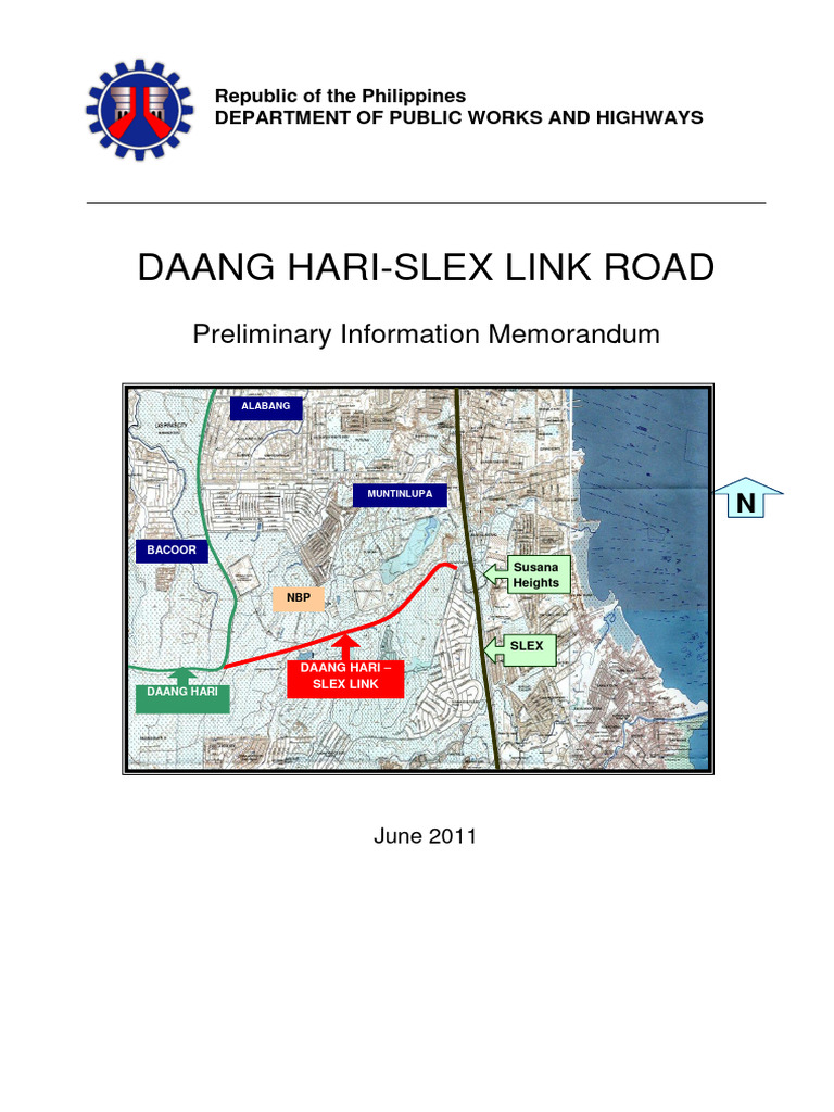 Daang Hari-SLEX Link Road PIM | PDF | Business | Economies